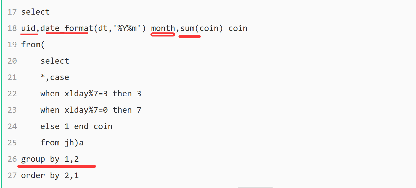 题解 | 连续签到领金币-CSDN博客