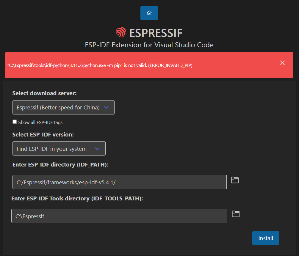 使用 VS Code 搭建离线 ESP-IDF 开发环境_esp-idf-tools-setup-offline-CSDN博客
