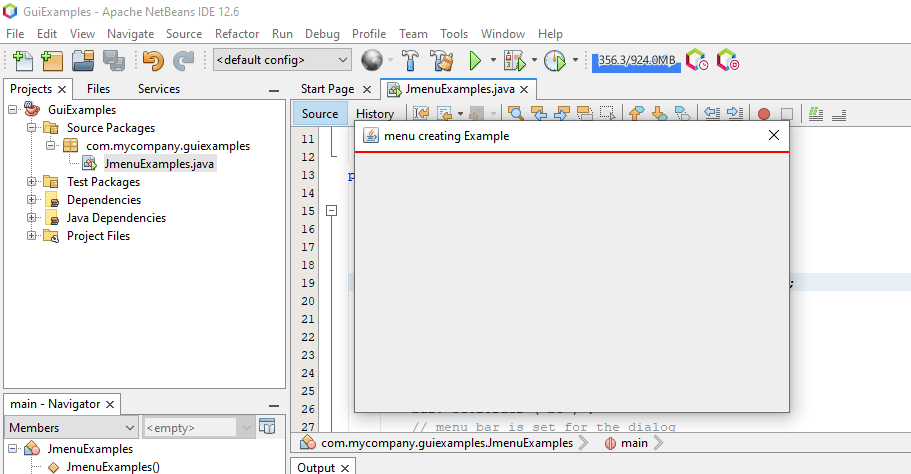 Creating JMenu in java using Netbeans with Examples-CSDN博客