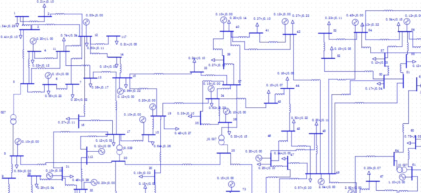 IEEE 118节点系统模型与新能源风机和光伏的潮流计算、短路计算与稳定性分析-CSDN博客