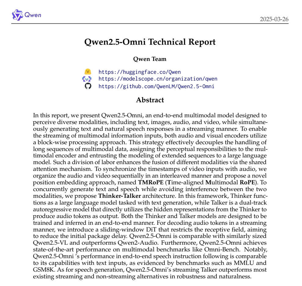 阿里开源Qwen2.5-Omni全模态模型，7B拿下全球第一_阿里开源7b moe 大模型-CSDN博客