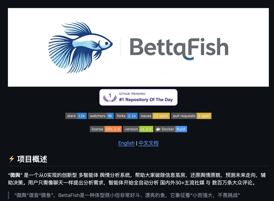GitHub爆火！BettaFish：多Agent舆情分析助手，大模型实战应用指南！_bettafish github-CSDN博客