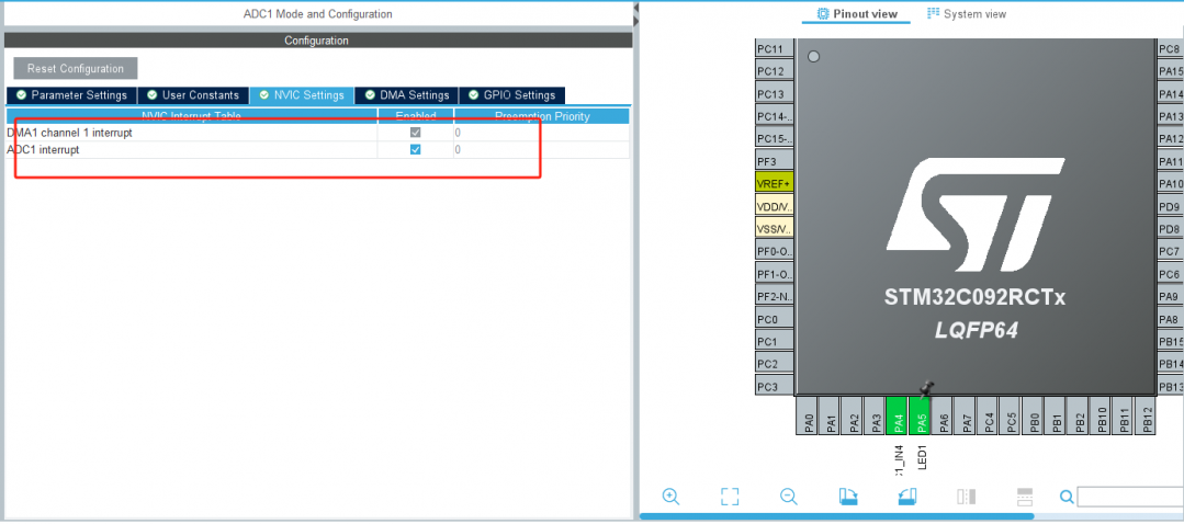 【STM32C092RC 测评】+09 使用内部ADC数据的采集功能_adc trigger frequency-CSDN博客