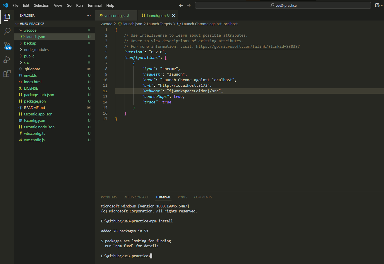 从红屏到断点，VSCode+Chrome打开调试vue.js项目的黄金配置公式，后端转前端必看！_vscode lauch.json 设置调试浏览器-CSDN博客