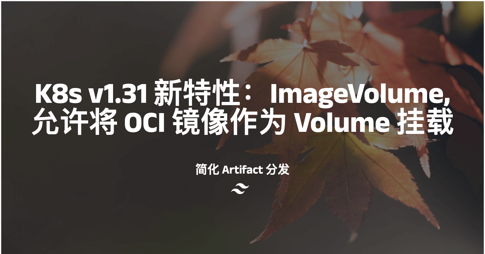 K8s v1.31 新特性：ImageVolume，允许将镜像作为 Volume 进行挂载-CSDN博客
