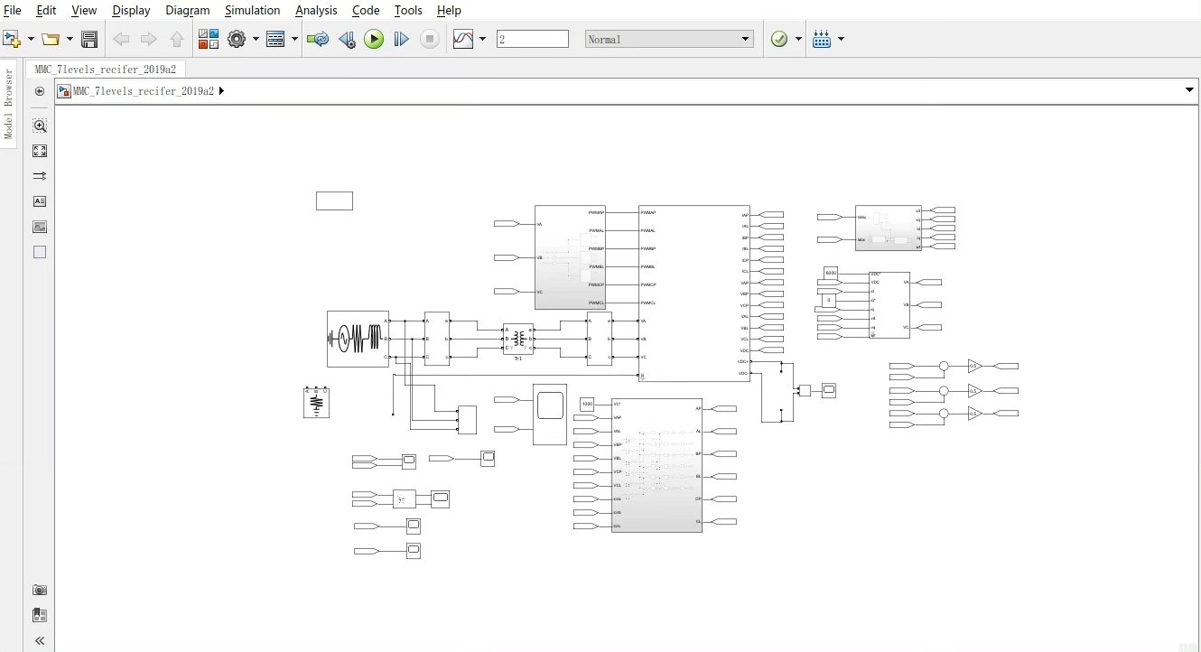 MMC七电平整流器模型在MATLAB低版本中的搭建与单相接地故障设置-CSDN博客