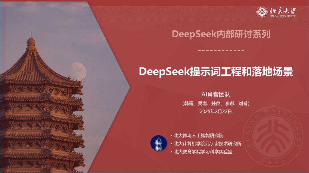 北京大学DeepSeek系列《DeepSeek与AIGC应用》+《DeepSeek提示词工程和落地场景》，免费pdf分享_AIGC ...