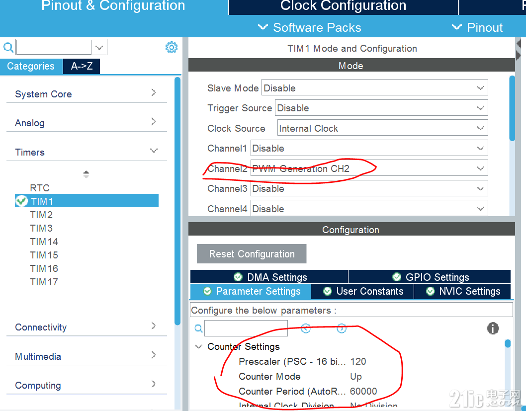 STM32C092RC测评】 定时器中断驱动LED产生呼吸灯下效果-CSDN博客