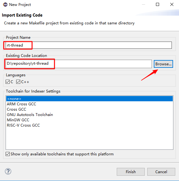 rt-thread学习之路第六十五章--Eclipse上开发rt-thread_eclipse rt-thread-CSDN博客