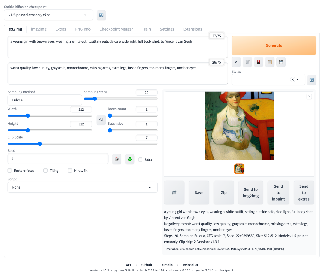 【AIGC】WebUI 教程（2）：文生图，使用文本提示词生成图像_webui 文生图-CSDN博客