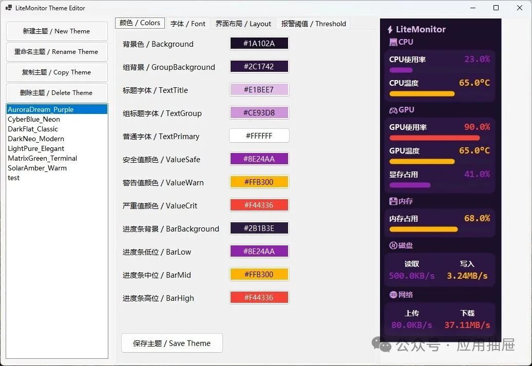 实时监测CPU/GPU/内存/磁盘/网络，电脑轻量化监控工具 LiteMonitor 新版分享-CSDN博客