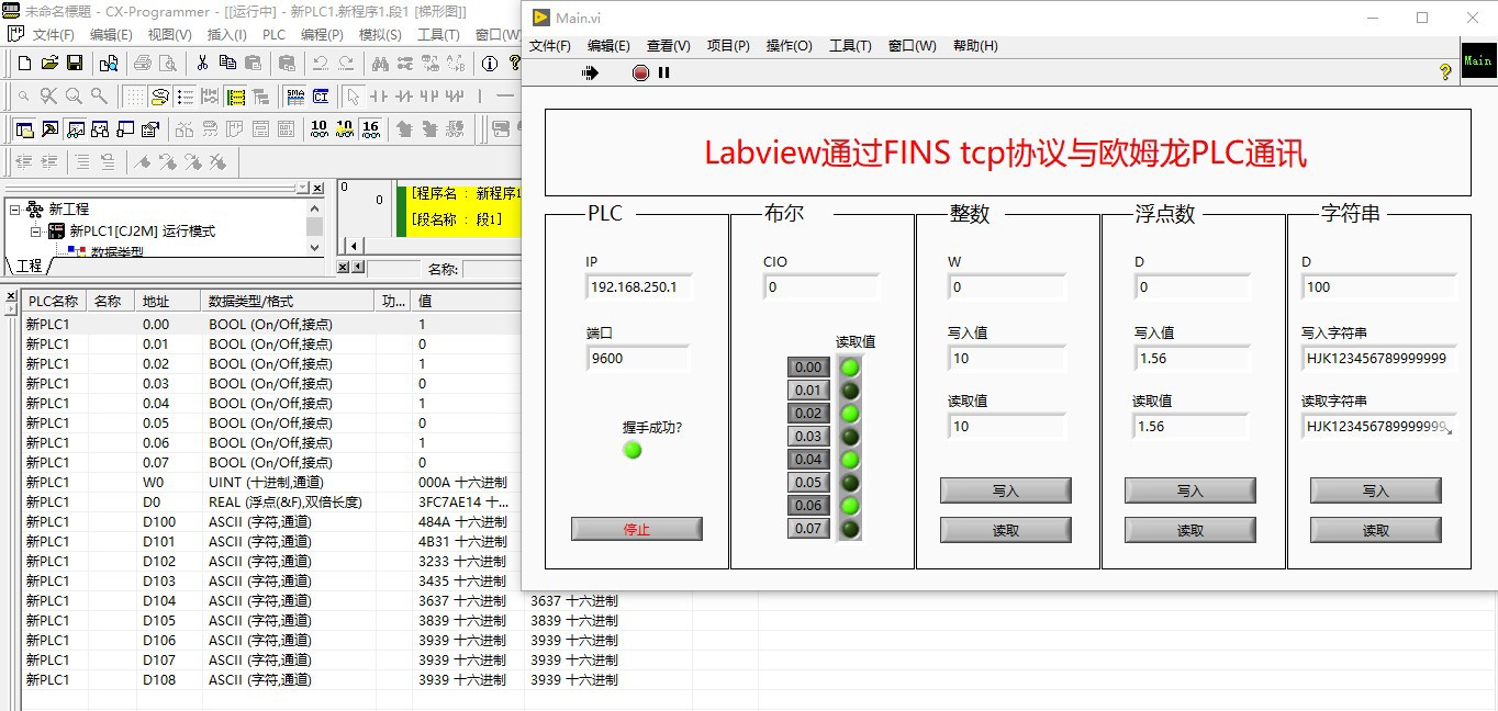 Labview与欧姆龙PLC通过FINS tcp协议通讯那些事儿-CSDN博客