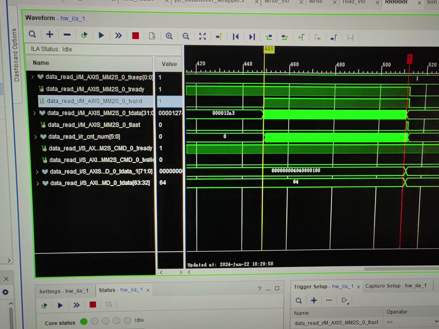 datamover AXI总线DDR读写操作工程，Verilog编写控制部分，Block De..._axi datamover-CSDN博客