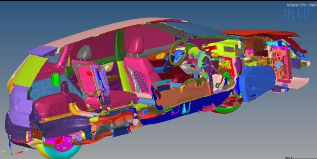 探索 2020 款 Nissan Rogue CAE 模型：开启整车碰撞仿真新旅程-CSDN博客