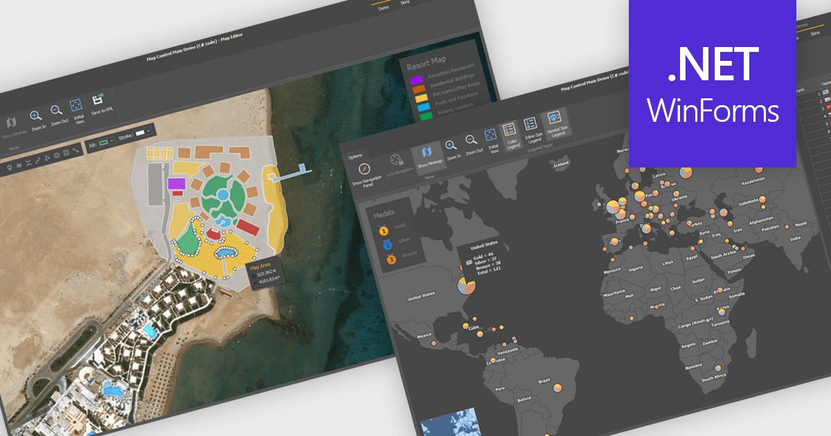 向您应用程序添加地理数据可视化-ComponentOne WinForms_mescius控件-CSDN博客