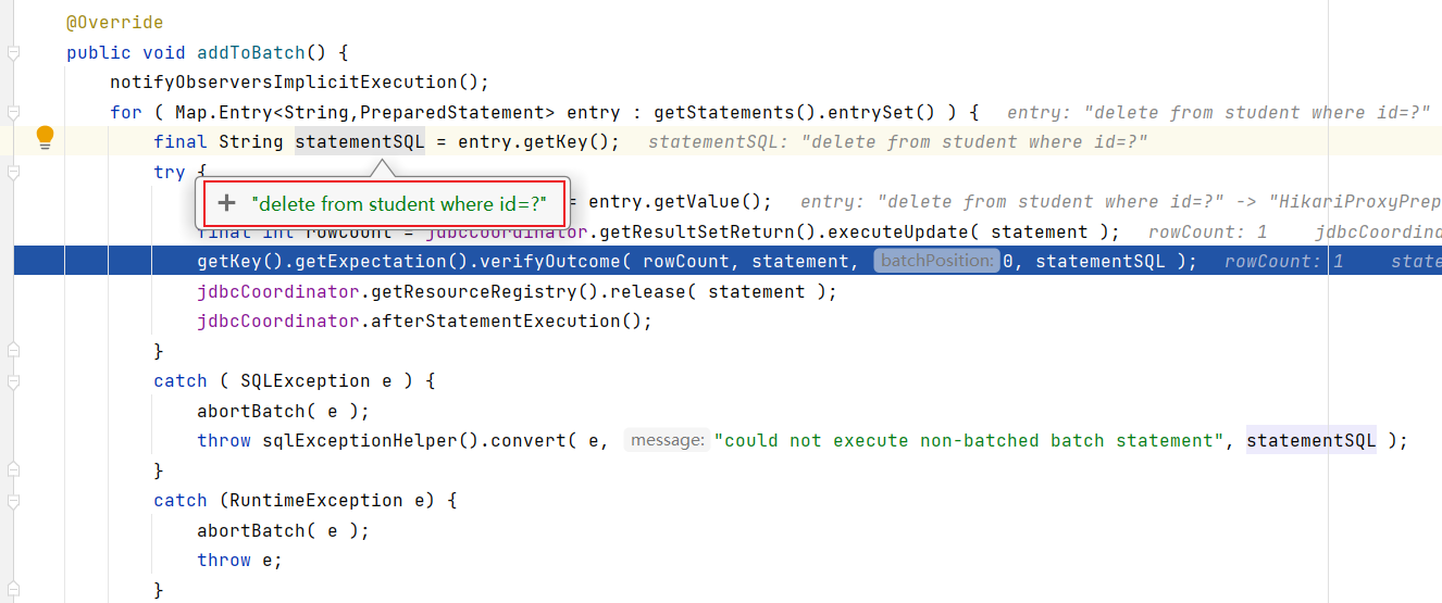 【异常】解决使用JPA时提示 Batch update returned unexpected row count from update 问题-CSDN博客