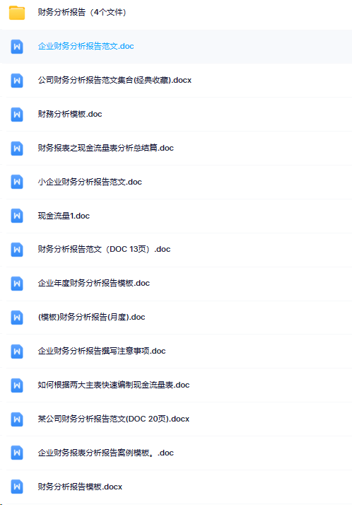 120套财务分析报告模板.rar-CSDN博客
