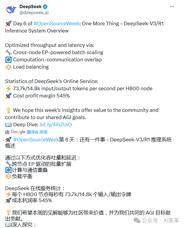 DeepSeek公布成本收入!最高日赚346万,利润率545%,暴击OpenAI_deepseek 成本 有得赚-CSDN博客