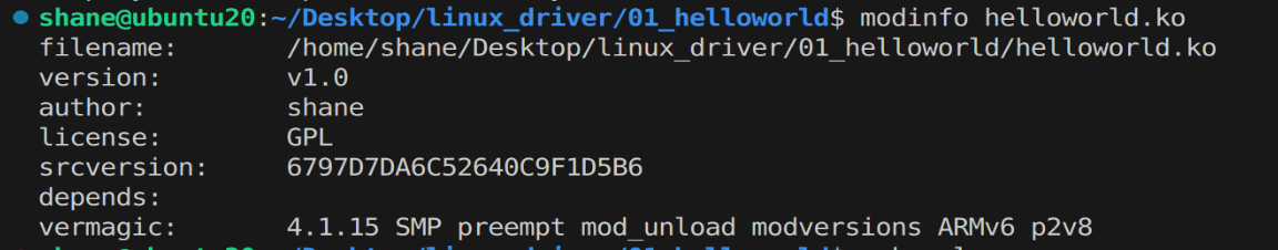 正点原子insmod加载驱动失败：insmod: ERROR: could not insert module helloworld.ko: Invalid module format ...