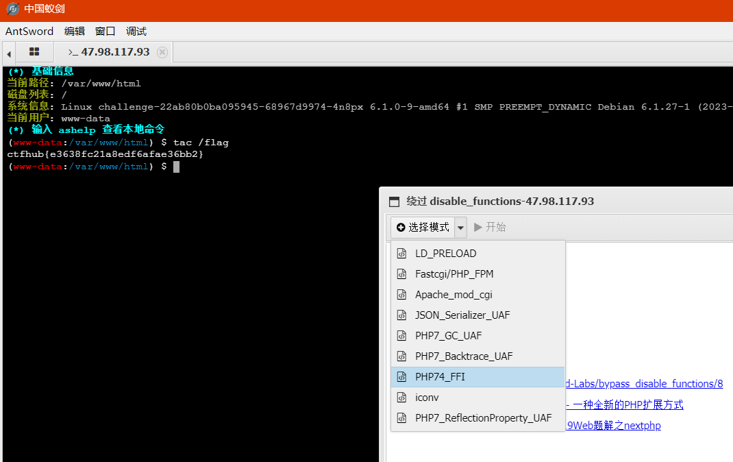 ctfhub disable_functions_蚁剑添加插件-CSDN博客