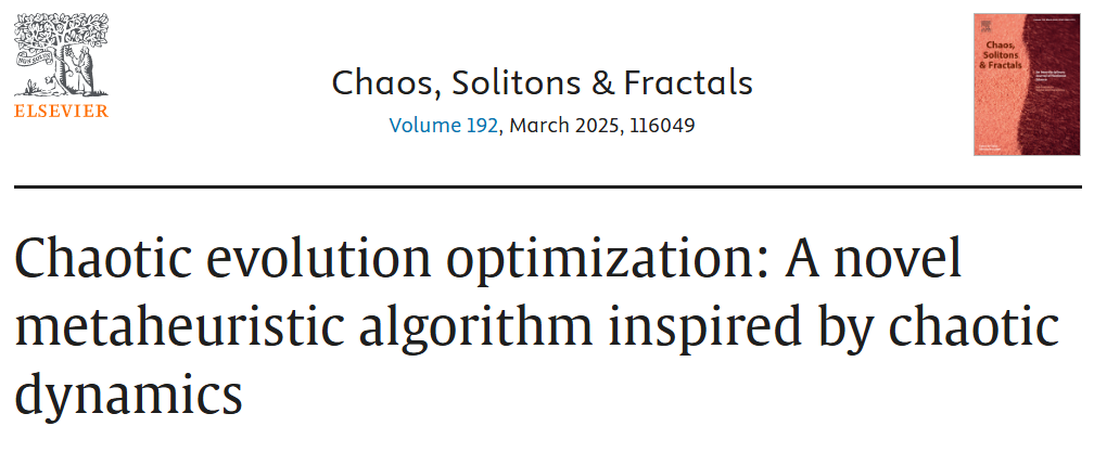 混沌进化算法(CEO)-2025年SCI一区Top新算法-公式原理详解与性能测评 Matlab代码免费获取_chaotic evolution ...