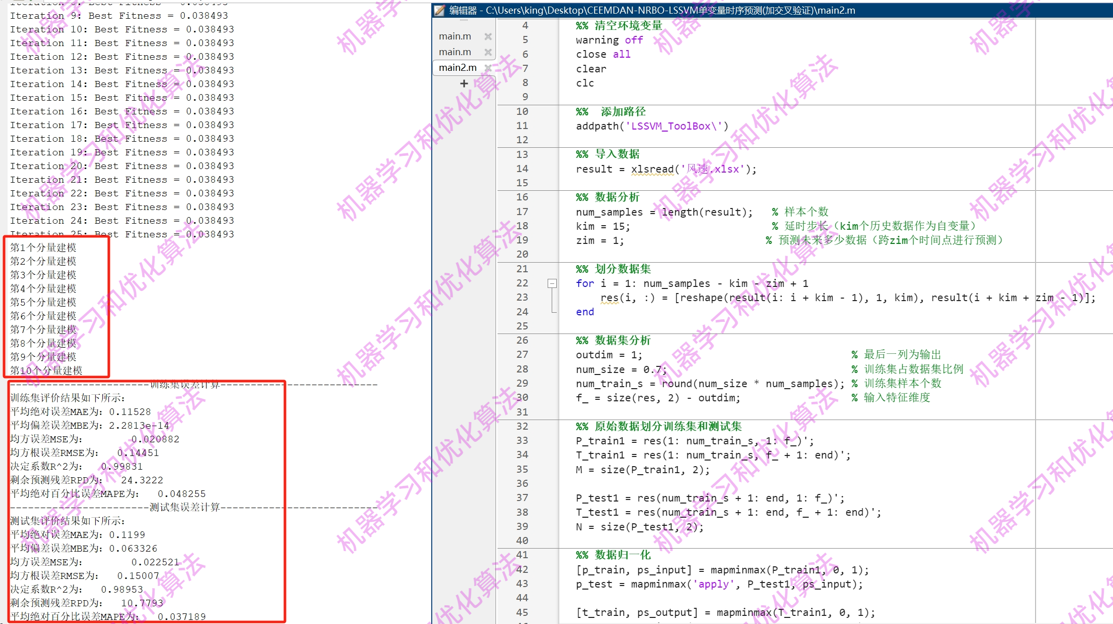 [原创]CEEMDAN-NRBO-LSSVM单变量时序预测 (单输入单输出) Matlab代码-CSDN博客