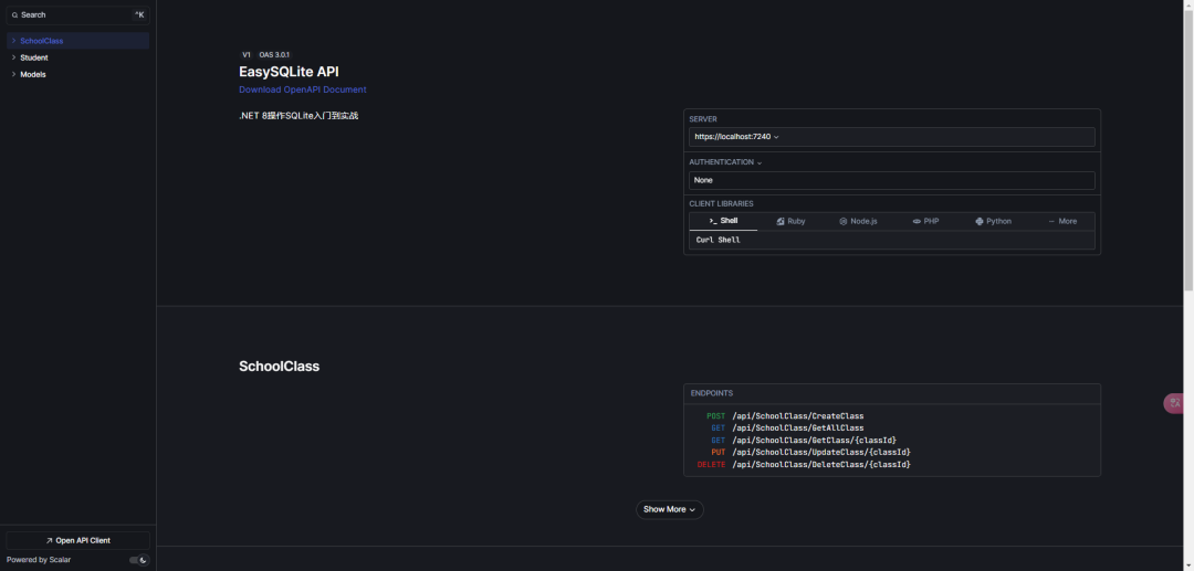 在 .NET 9 中使用 Scalar 管理 Web API 文档_scalar api reference 使用-CSDN博客