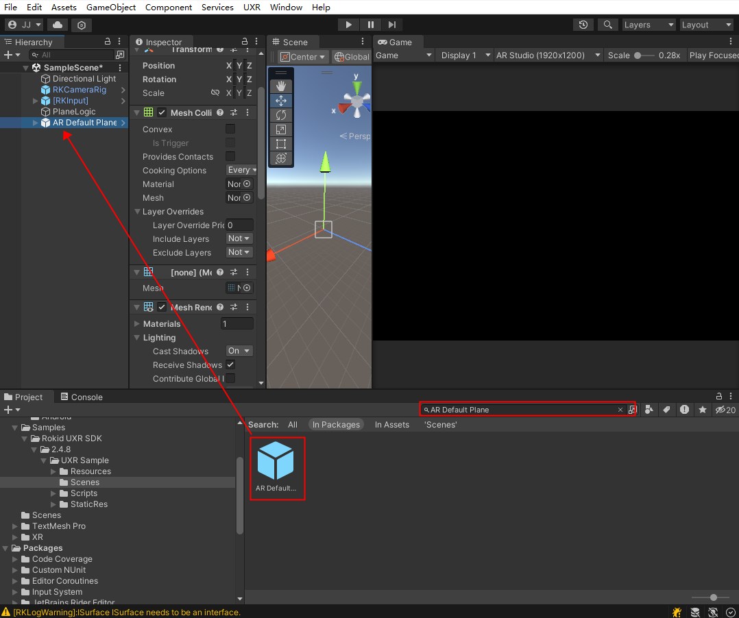 UXR2.0使用平面检测_unity ar plane manager detection model模式-CSDN博客