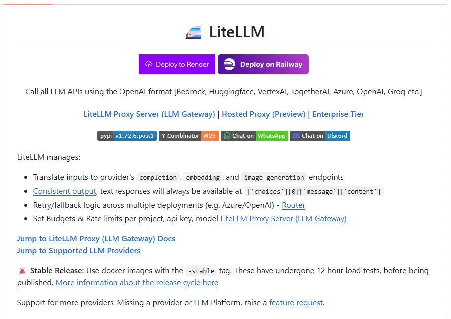 LiteLLM：简化大模型 API 调用的工具，统一接口访问 100+ LLMs-CSDN博客