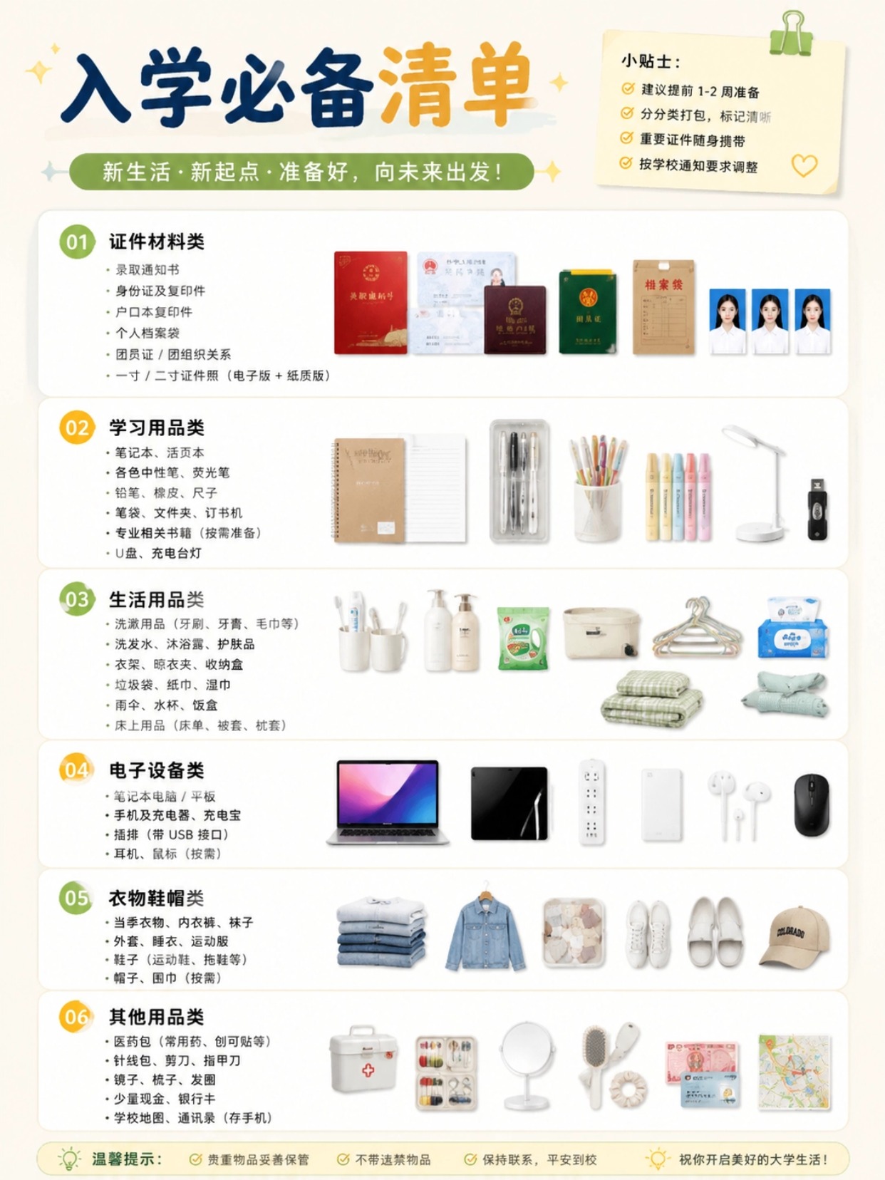大一新生入学全攻略｜必备清单宿舍布置证件照 Csdn博客 9441