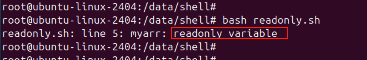 Shell 脚本系统学习 第 10 篇：readonly 只读变量详解_shell readonly变量-CSDN博客