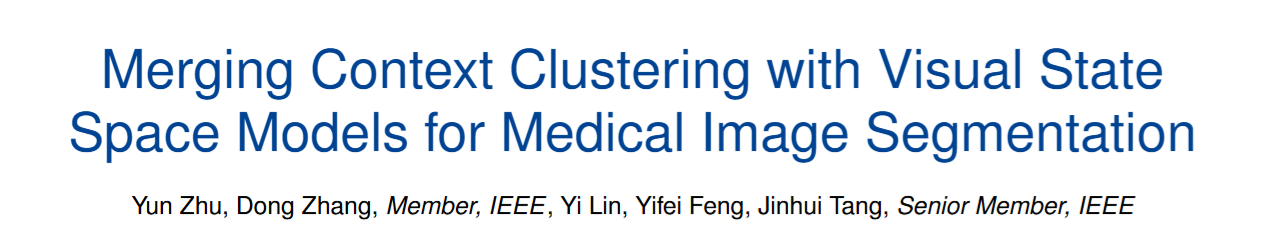 【Trans2025】计算机视觉|即插即用|CCVIM:CCViM强势来袭！上下文聚类ViM，医学图像分割新SOTA！_ccvim 论文-CSDN博客