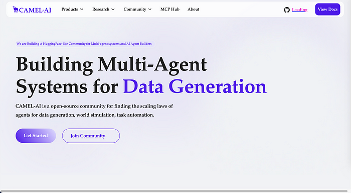 AI Agent智能体框架详解（四）MetaGPT、Camel-AI (CAMEL)_camelai agent-CSDN博客