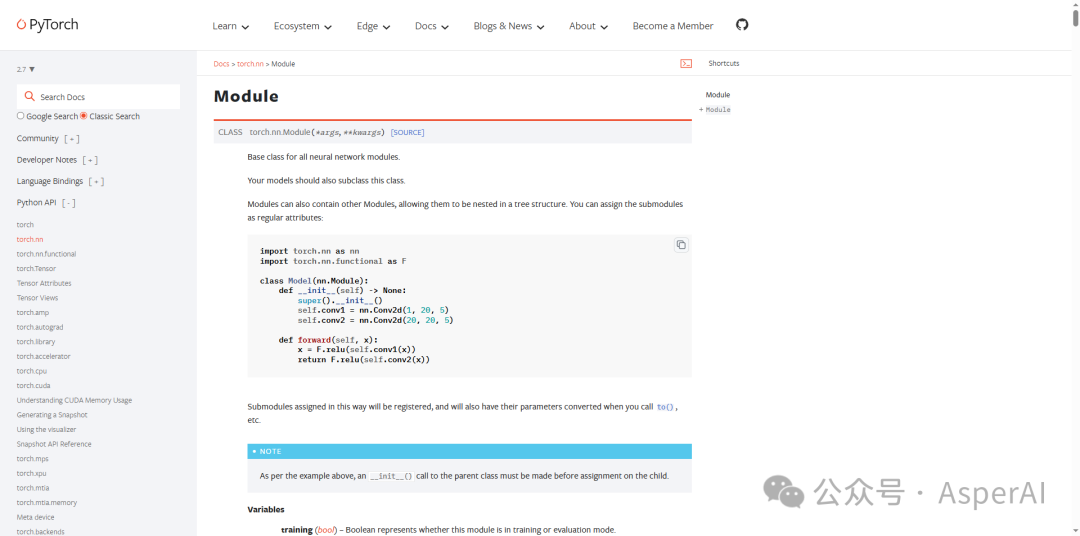 PyTorch nn.Module 常用API讲解与源码解析_pytorch容器机制有哪些?如nn.module-CSDN博客