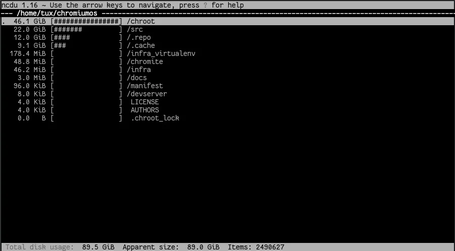 使用 ncdu 检查 Linux 中的空闲磁盘空间_linux ncdu-CSDN博客