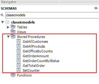 how to list stored procedures from databases in a MySQL server-CSDN博客