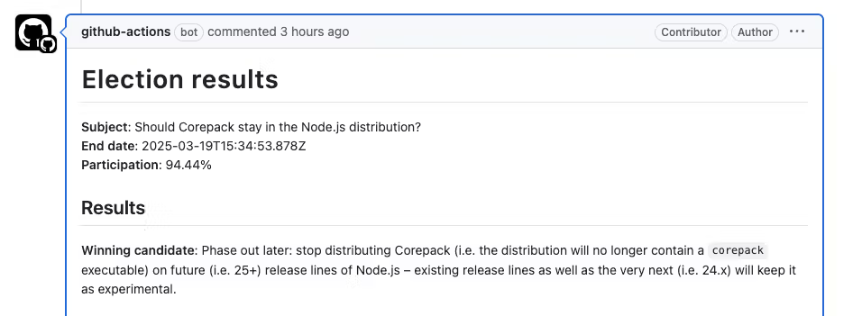 Node.js TSC最新决定：逐步移除Corepack-CSDN博客