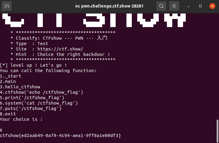 CTFshow-pwn入门-前置基础（pwn0~34）WP_pwn入门5-34-CSDN博客