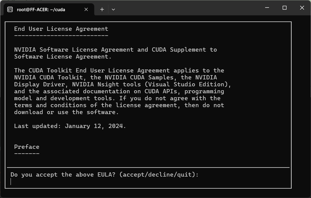 异构计算实战2：WSL2子系统Ubuntu安装CUDA_wsl2 cuda-CSDN博客