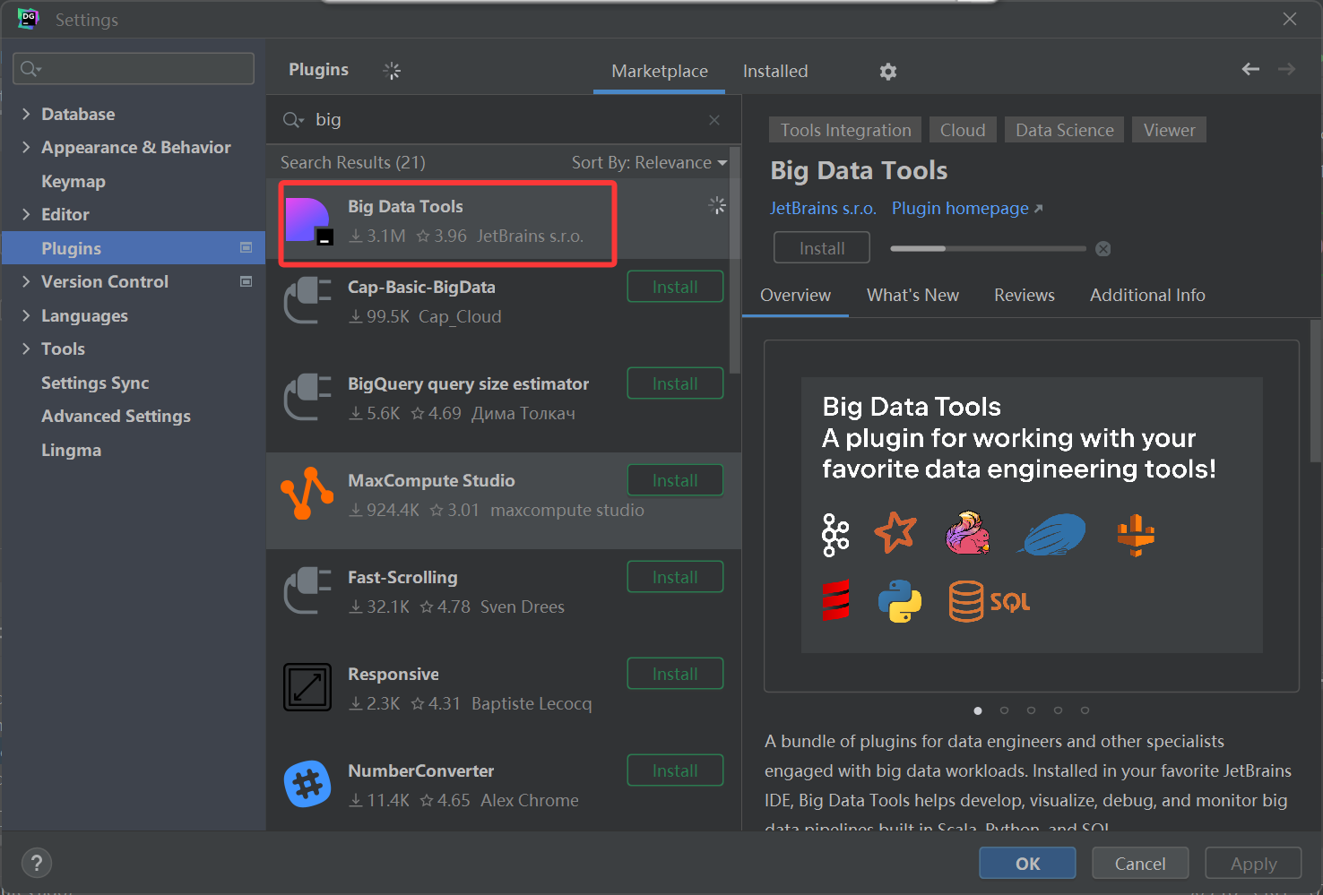 DataGrip插件--BigData Tools_datagrip 插件-CSDN博客