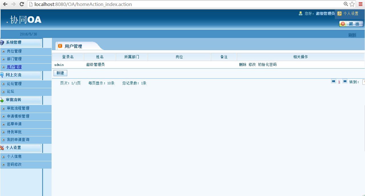 javaweb基于SSH开发协同OA自动化办公系统源码 课程设计 大作业 毕业设计_毕业作业java写一个ssh框架的oa系统-CSDN博客