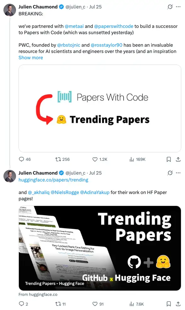 科研党痛失「快乐老家」？Paper With Code宣布关闭，网友对Hugging Face新版块不买账_paperwithcode下线了-CSDN博客