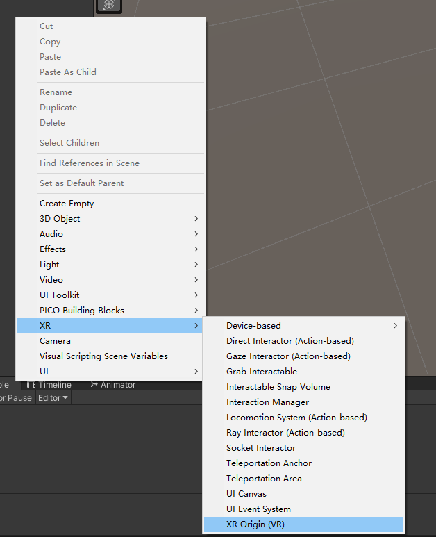 Pico项目配置基础教程（一）：基础相机设置、前后移动、转向以及打包导出APK设置_unity pico工程-CSDN博客