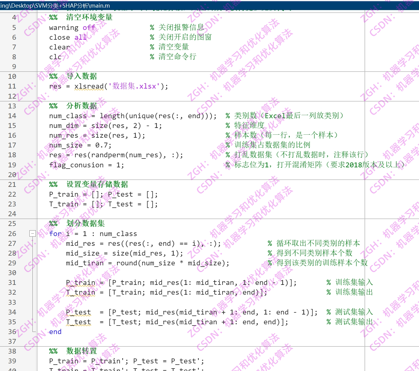 Matlab【独家原创】基于SVM+SHAP可解释性分析的分类预测 (多输入单输出)_matlab shap-CSDN博客