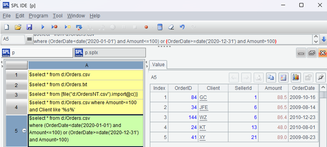 如何用 esProc SPL 在 csv 文件上执行 SQL-CSDN博客