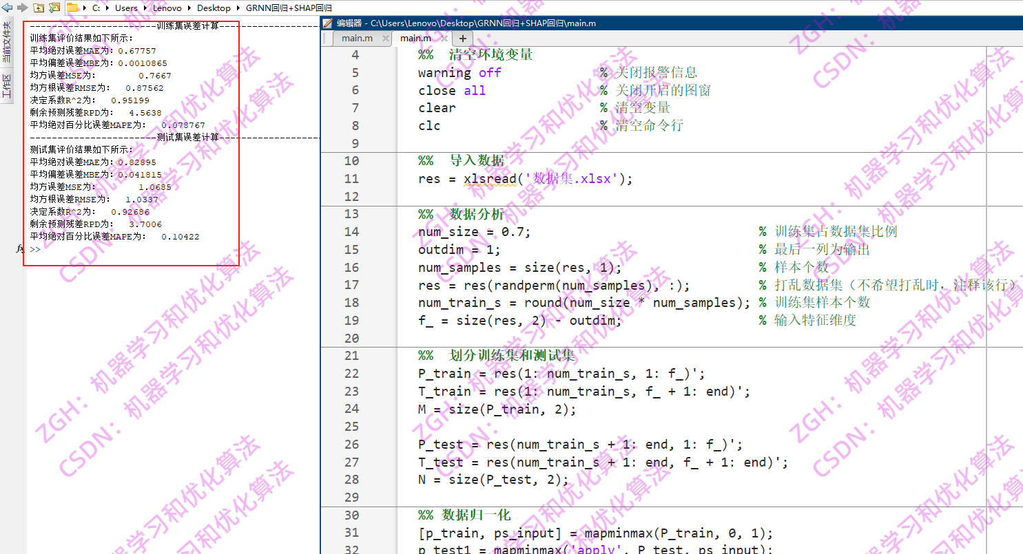 基于GRNN回归+SHAP可解释性分析的回归预测 Matlab代码(多输入单输出)-CSDN博客