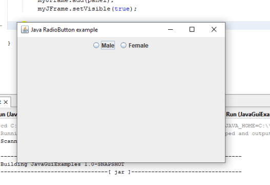 Java JRadioButton with ActionListener Example using Netbeans-CSDN博客