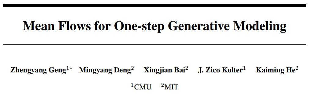 何恺明团队又发新作： MeanFlow单步图像生成SOTA，提升达50%-CSDN博客