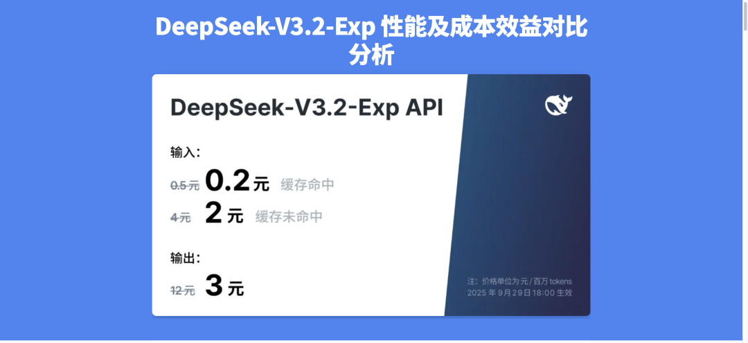 【深度评测】DeepSeek V3.2-Exp：价格暴跌35倍，DSA技术加持，开发者必看的大模型新选择_deepseek v3.2 exp thinking-CSDN博客
